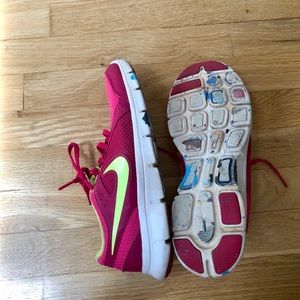 Nike | Shoes | Nike Pink And Green Running Sneakers | Poshmark